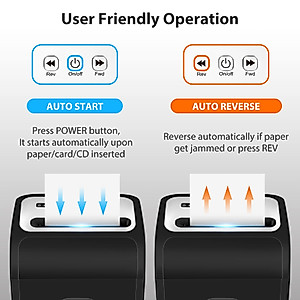 Paper Shredder for Home Office,VidaTeco 14-Sheet 60-Mins Micro Cut Shredder with US Patented Blade,Shred Card/CD/Clip/Staple,Shredder for Home Use Heavy Duty,AUTO Jam Proof,5.3-Gallon Pullout Bin(ETL)