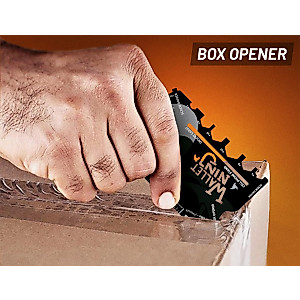 Wallet Ninja Multitool Card – 18 in 1 Credit Card Size Multi-Tool for Quick Repairs, EDC Survival Gear, Bottle Opener, Camping – Cool Gadget and Stocking Stuffer (Black)