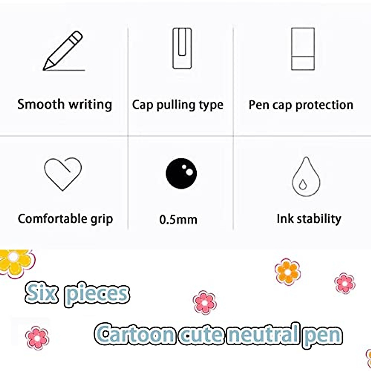 Anime Pens Japanese Pens Stationery Set, Cute Pens for Kids Students Adults Girls Boys Birthday Gifts, Kawaii Stationary School Supplies for Teen Girls