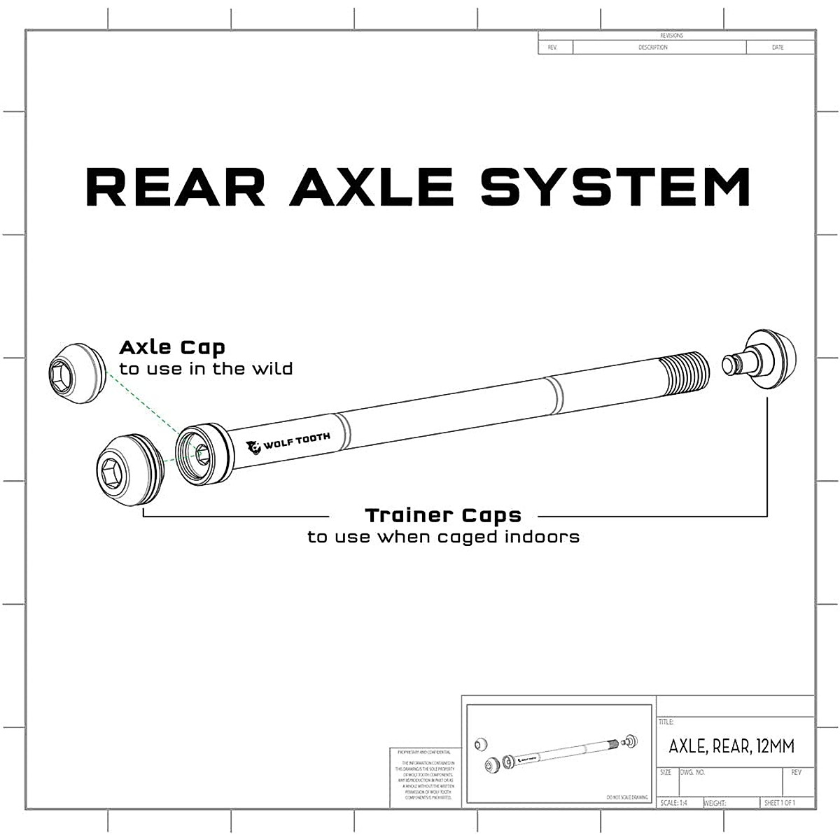 Wolf Axle Rear Thru Axles for Mountain Frames and Forks