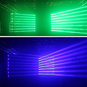 2PCS Moving Head Lights, 4-in-1 8x10W LED Moving Head Stage Lights DJ Moving Head Beam Bar RGBW DMX512 Sound Activated Strobe Effect Stage Lighting for Disco KTV Club Party Wedding