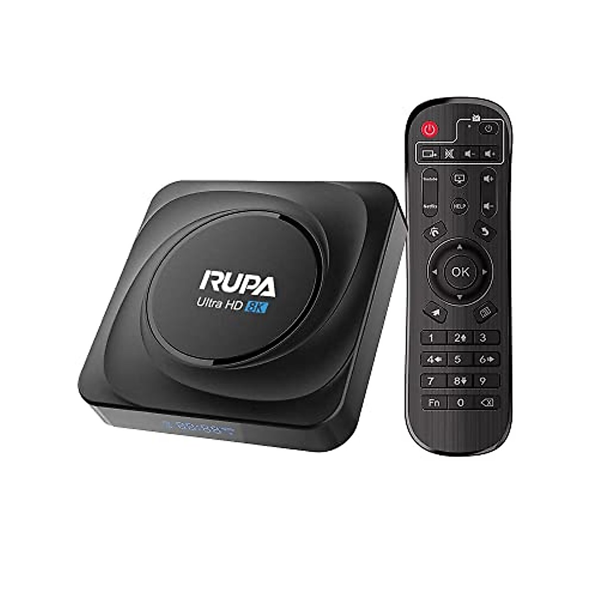 Android TV Box 11, 4GB RAM 32GB ROM Smart TV Box RK3566 4-Core 64bit Cortex-A55 CPU Support 4K 8K Output Dual-WiFi 2.4G/5.8GHz Bluetooth 4.0 USB 3.0 with Wireless Mini Keyboard