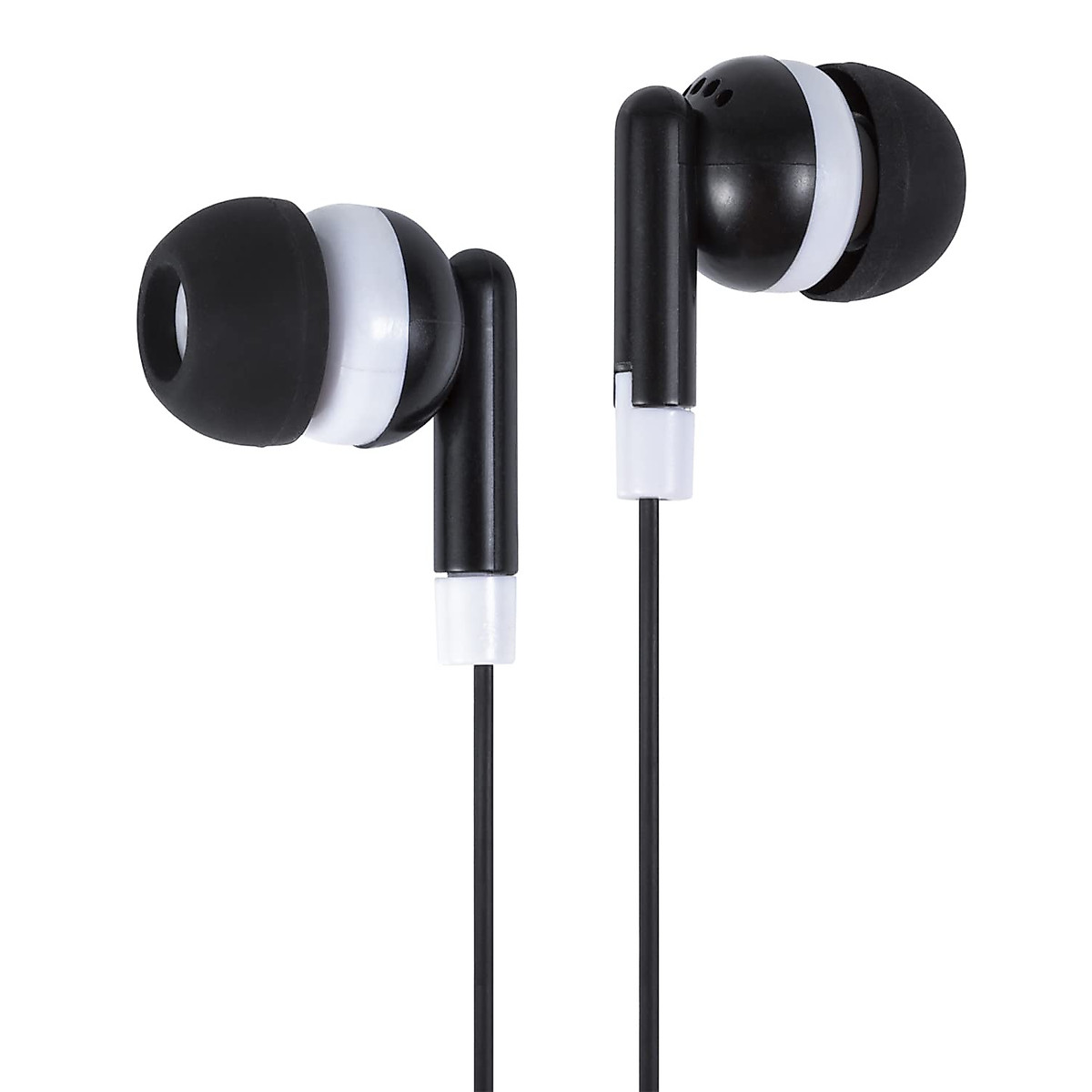 Wjjitan Wholesale Bulk Earbuds Headphones 50 Pack Individually Bagged Earphones for Schools, Classroom, Students, Libraries, Hospitals, Museums