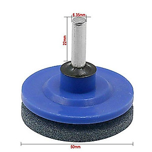 BE-TOOL Blade Sharpener,4PCS Garden Tool Sharpener Faster Universal Grinding Rotary For Any Power Drill Hand Drill（Cyan）
