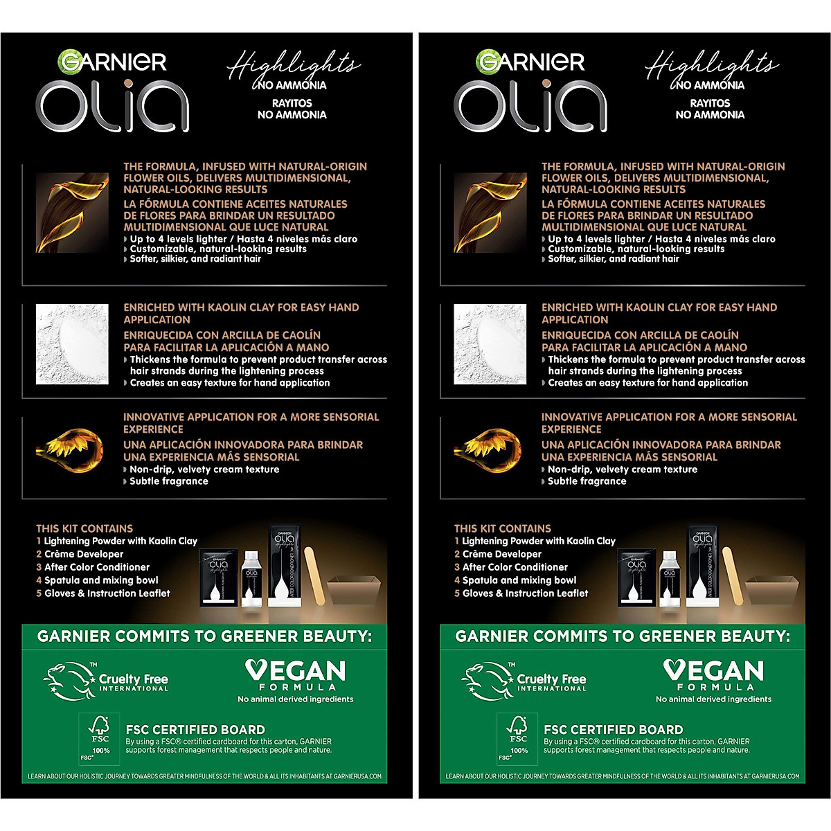 Garnier Hair Color Olia Ammonia-Free Permanent Hair Dye, H02 Highlights for Blondes, 2 Count (Packaging May Vary)