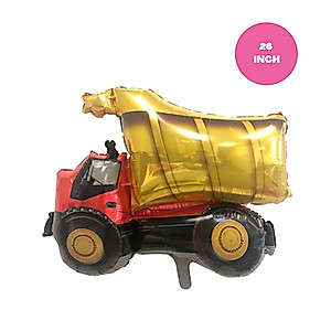 100% LIKED-Beep Beep Beep Blue Letters Balloon Banner, Little Truck Birthday Decorations, Pig Toad Cow 1st Birthday Party Decorations