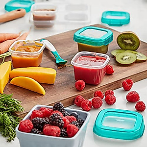 OXO Tot Baby Blocks Freezer Storage Containers Teal (4 Oz)