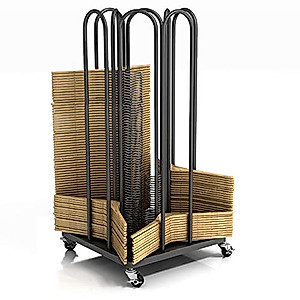 Hanger Organizer Stacker,4 in 1 Hanger Rack Stand with Swivel Caster Wheels for Laundry Room, Retail Store (Black, 1)