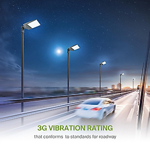 ASD LED Parking Lot Light Fixture | 150W 22400LM 5000K 100-277V IP66 | Dimmable, Photocell, Waterproof, DLC, UL Listed | Dusk to Dawn Outdoor Lamp, Shoebox Area Lighting | Bronze