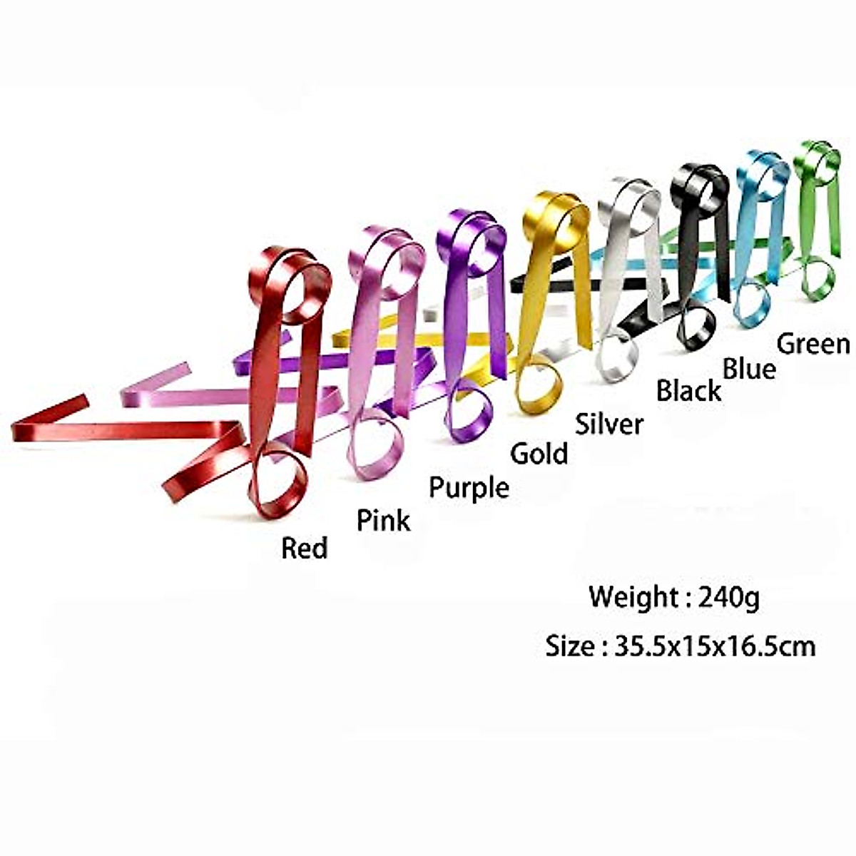 Stylish Anti Gravity Suspension Iron Ribbon Wine Rack Magic Floating Wine Bottle Holder for Gift Kitchen Home Decoration (Multiple Colour) (Gold)