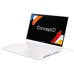 ConceptD 7 Ezel CC715-71-7163 Convertible Creator Laptop, Intel i7-10875H, GeForce RTX 2080 SUPER, 15.6" 4K UHD IPS, PANTONE Validated, 100% Adobe RGB, 32GB DDR4, 2TB NVMe SSD in RAID 0, Wacom EMR Pen