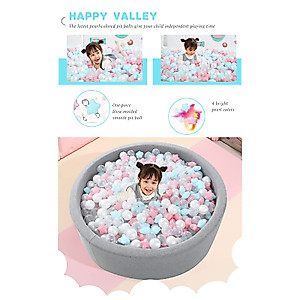 Heopeis Star Pit Balls for Ball Pit - Pack of 100 -Pastel and Pearl Star Balls BPA Free Phthalate Free Crush Proof Balls for Toddlers Baby Kids Party(50Balls+50Stars).