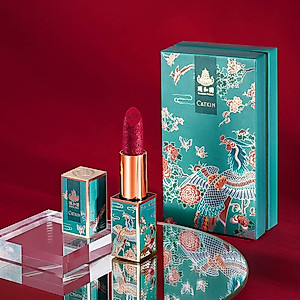 Catkin Rouge Matte Lipstick, Waterproof Long Lasting Satin Moisturizing Smooth Soft 0.13 Ounce-Chinese Style (CR139)