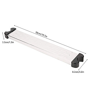 Restokki Swimming Pool Ladder Pedal, Stainless Steel & ABS, Anti-Slip, Silver