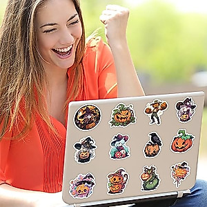 Halloween Stickers for Kids, 100PCS Waterproof Vinyl Stickers for Water Bottles, Notebooks, Laptops, Phone Cases, Decorative Gifts for Teen Girls