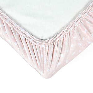 Lush Decor Baby Pixie Fox Geo Micro Mink 2 Pack Changing Pad Cover, Multicolored