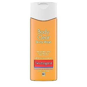Neutrogena Body Clear Acne Body Wash with Glycerin & Salicylic Acid Acne Medicine for Acne-Prone Skin, Non-Comedogenic, 8.5 fl. oz (Pack of 6)