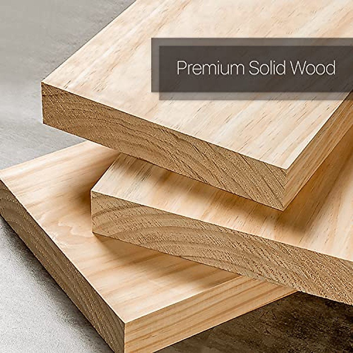 MoNiBloom 4 Tier Bookcase with Open Shelves and 2 Drawers, Large Modern Wood Heavy Duty Storage Display Stand Rack for Living Room, Natural