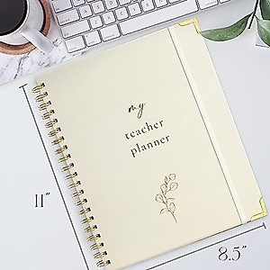 Simplified Teacher Planner For The 2023-2024 Academic School Year - Your All Incl. 8.5" x 11" Lesson Plan Book Supplies - Easily Organize Your Daily, Weekly & Monthly Classroom/Homeschool Schedule