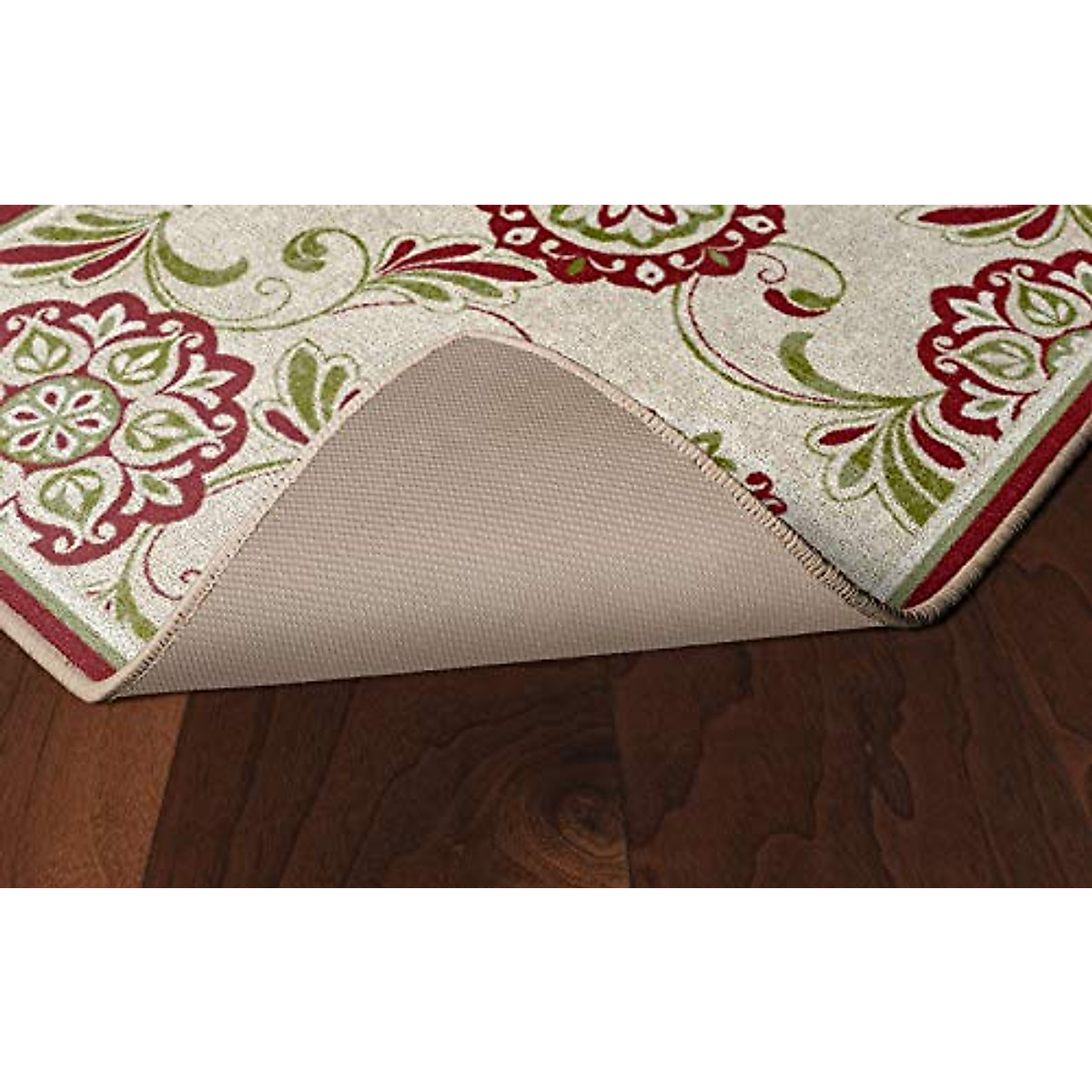 Brumlow MILLS Samara Home Indoor Area Rug with Traditional Floral Print Pattern for Living Room Decor, Dining Room, Kitchen Rug, or Bedroom Carpet, 30" x 46", Red