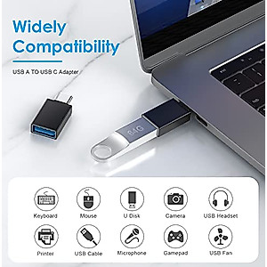 XGWYANT USB to USB C,Type C Female to USB Male,Type C Male to Type C Female,Micro USB,Compatible Mode,IP,Laptop, PC, Power Bank and More Type C Devices（5Pack）