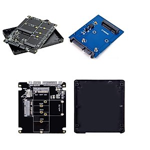 Cablecc Combo M.2 NGFF B-Key & mSATA SSD to SATA 3.0 Adapter Converter Case Enclosure