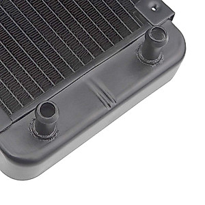 BXQINLENX 18 Pipe Aluminum Heat Exchanger Radiator for PC CPU CO2 Laser Water Cool System Computer 120mm(A)