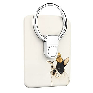 Bunker Ring Art Design, Cell Phone Ring Grip Stand, 360°Rotation Metal Ring, Comes with Dedicated Holder, Compatible with Most Smartphones (004 Kwak)