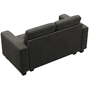 Belffin Velvet Modular Loveseat Sofa Couch 2 Seater Sofa Love Seats for Small Space Grey