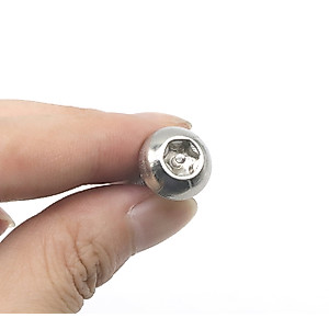 binifiMux 10pcs M8x30mm Buttone Head Torx Security Screws, Tamper Proof Screws, 304 Stainless Steel