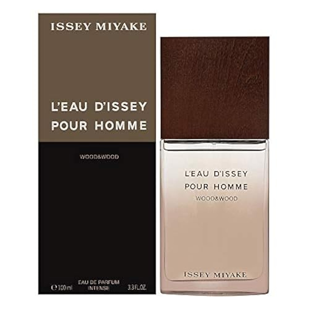 Issey Miyake L'Eau D'Issey Wood & Wood Eau de Parfum Intense Spray for Men, 3.4 Ounce