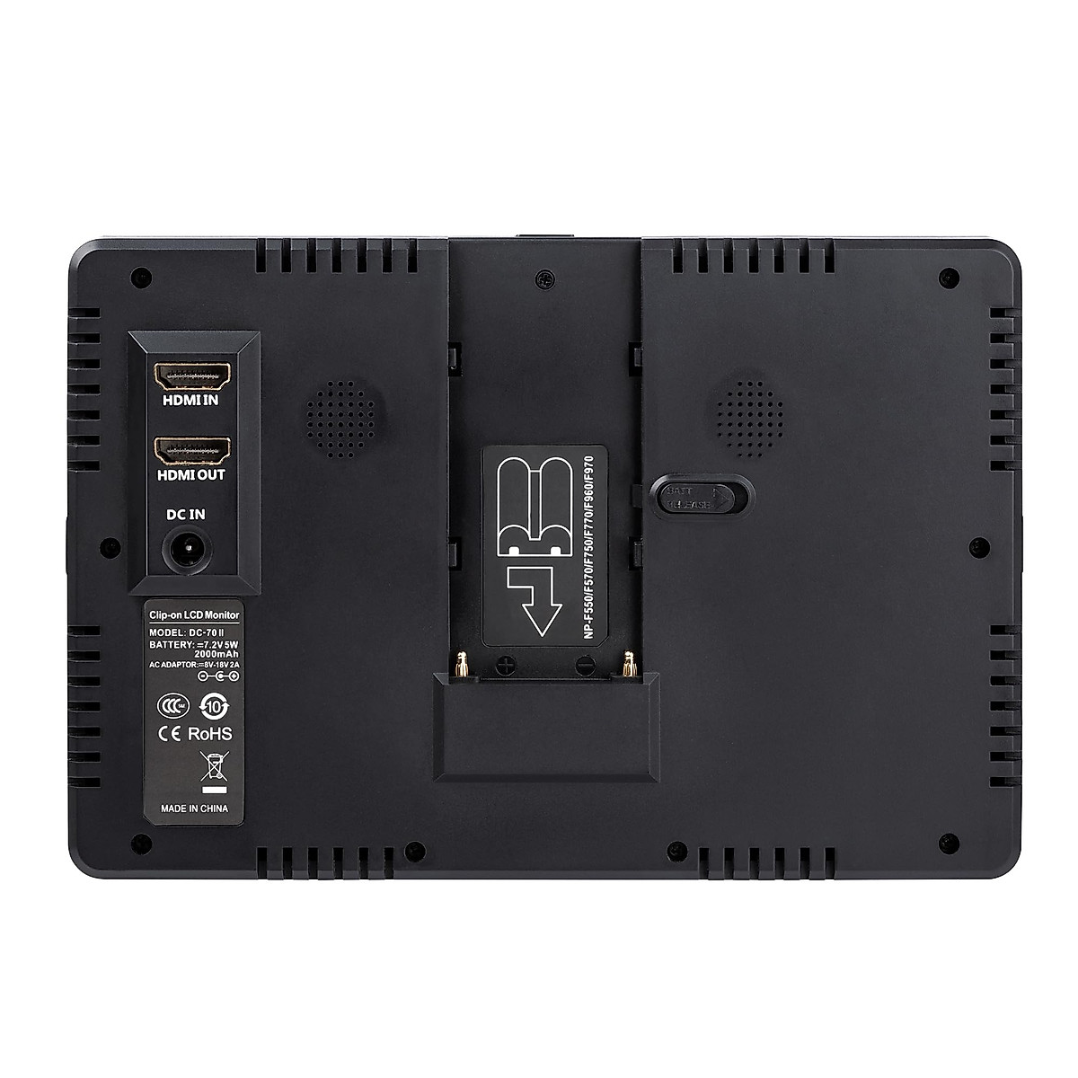 7 inch 4K HDMI Field Monitor Kit, VILTROX DC-70 II on Camera Monitor with HDMI Output, Peaking Focus Assist Video Monitor with Sunshade Hood/Battery