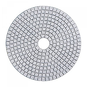 uxcell Diamond Polishing Pad 5-Inch 30 Grits Wet/Dry Grinding for Stone Concrete Marble Countertop Floor