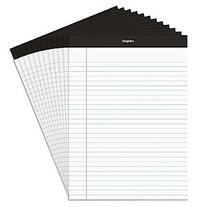 Tru Red 163865 Notepads 8.5-Inch X 11.75-Inch Wide White 50 Sh/Pad 12 Pads/Pk