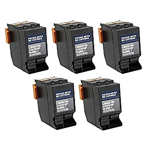 SuppliesMAX Remanufactured Replacement for NeoPost IJ-65/IJ-70/IJ-75/IJ-80/IJ-85/MSL-650 Red Postage Meter Inkjet (5/PK-31500 Page Yield) (300239_5PK)