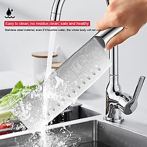 TooSharp Nakiri Knife 7 Inch, Update Fit/304 Stainless Steel Handle,Vegetable Kitchen Knife, Good Sharp Helper for Cooking, Meat, Home and Kitchen