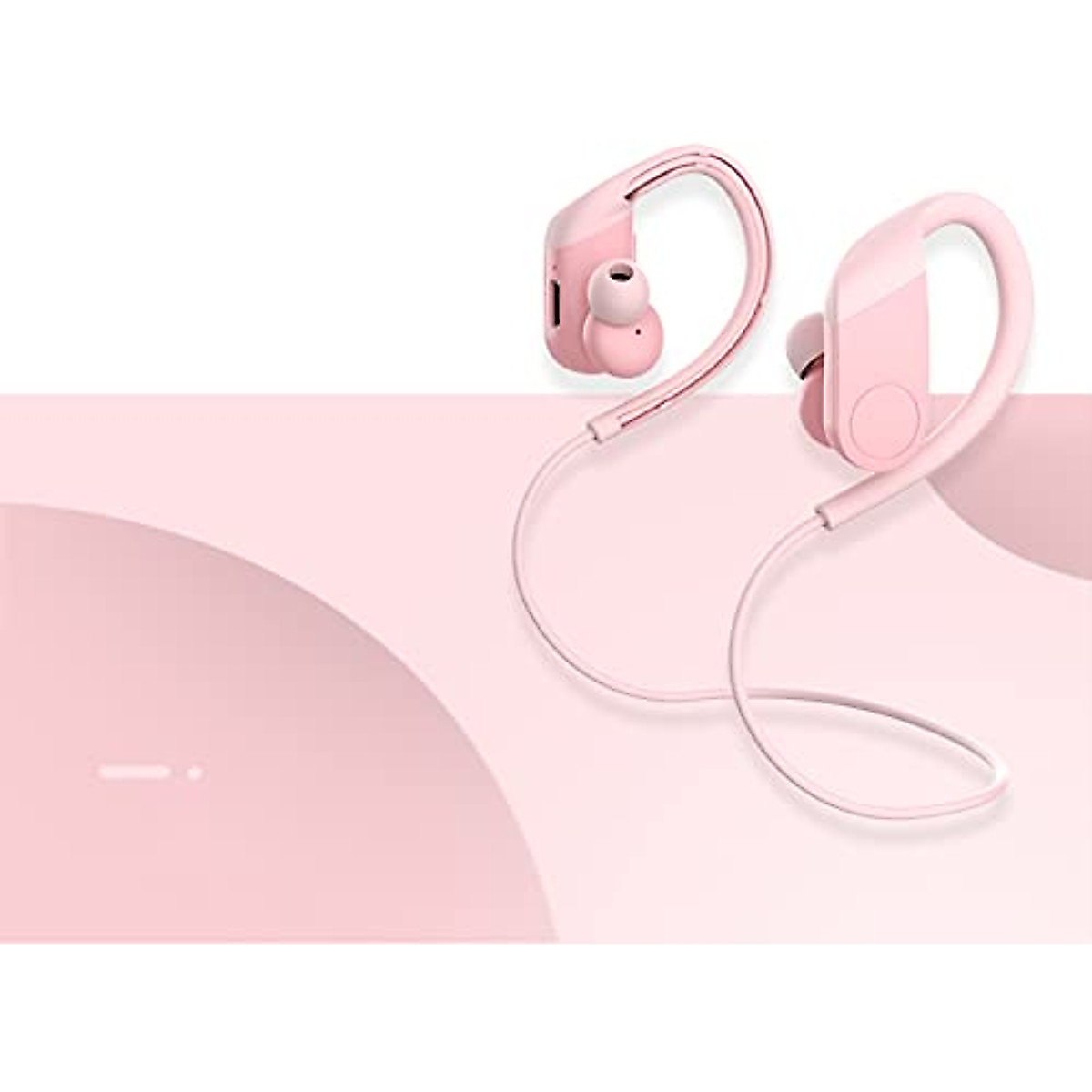 Charella #CK21w9 Bluetooth Conduction Headphones Bluetooth-Compatible Long Standby Stereo Wire Hanging-Ear Earphone for Sports