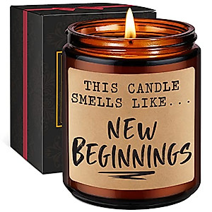 Miracu Scented Candles - New Beginnings Gifts for Women, New Job Gift - Breakup, Divorce Gifts for Women, Men - Congratulations, Leaving Job Gifts, New Home, Fresh Start, New Chapter in Life Gifts