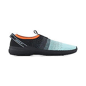 Speedo Womens Surfknit Pro Water Shoe, Black/Aqua Splash, 7 US