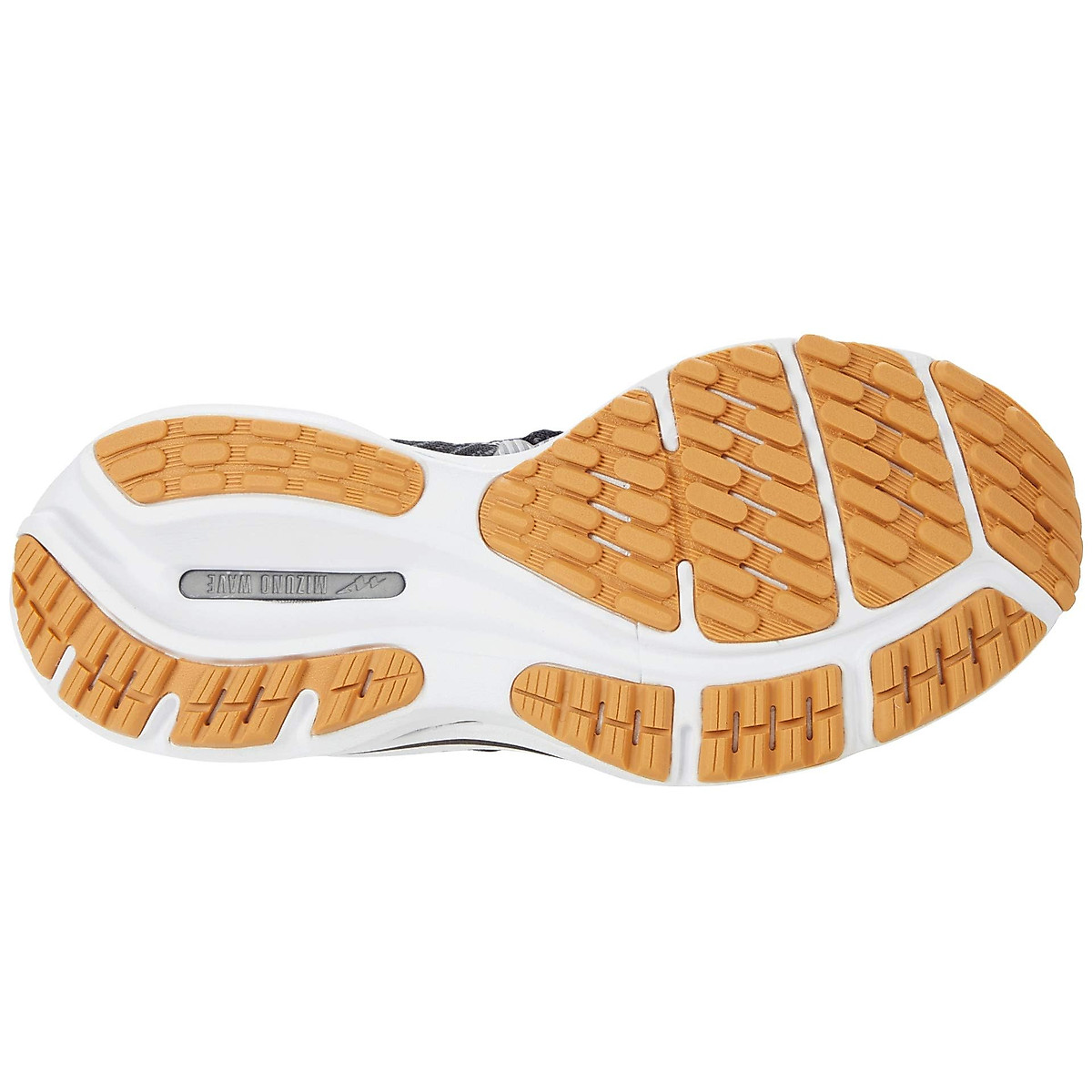 Mizuno Women's Wave Rider 24 WAVEKNIT Running Shoe, Black-Dark Shadow, 6 D US