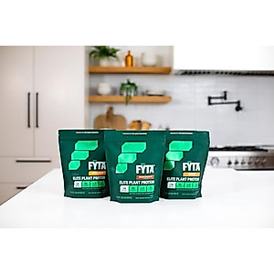 FYTA Elite Vegan Protein Powder - 1st Plant Based Protein with Better Taste & Texture Than Whey Protein, Dairy Free, Sustainable, Non-GMO Protein for Women and Men (Creamy Chocolate) - 30g