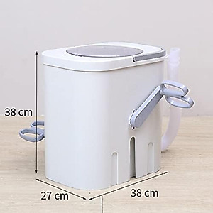 INLIMA Mini Portable Non-Electric Manual Washing Machine,Compact Hand Crank Rotary Washer,Labor-Saving Laundry Alternative, Small Mobile Clothes Washer for Dormitory, Apartment, Camping