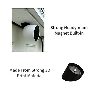 Mavnek Angled Ceiling or Wall Mount Magnetic Replacement Base Plate for Google Nest Outdoor Camera (Battery), Strong Neodymium Magnet, Wireless Camera Not Included