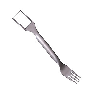 MIXCUT 2 in 1 Watermelon Slicer Fork Stainless Steel Cutter - Kids Fascinated Melon Cuber Cutting Tool - Carving and Cutting Utili Sliver