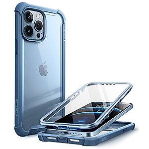 i-Blason Transparent Case for iPhone 13 Pro Max (6.7 Inch) Bumper Case 360 Degree Mobile Phone Case Robust Protective Cover [Ares] with Screen Protector 2021 Myth