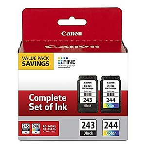 Canon PG-243/ CL-244 Ink Multi pack, Compatible to TR4520, MX492, MG2520, MG2922, TS302 and TS202 Printers