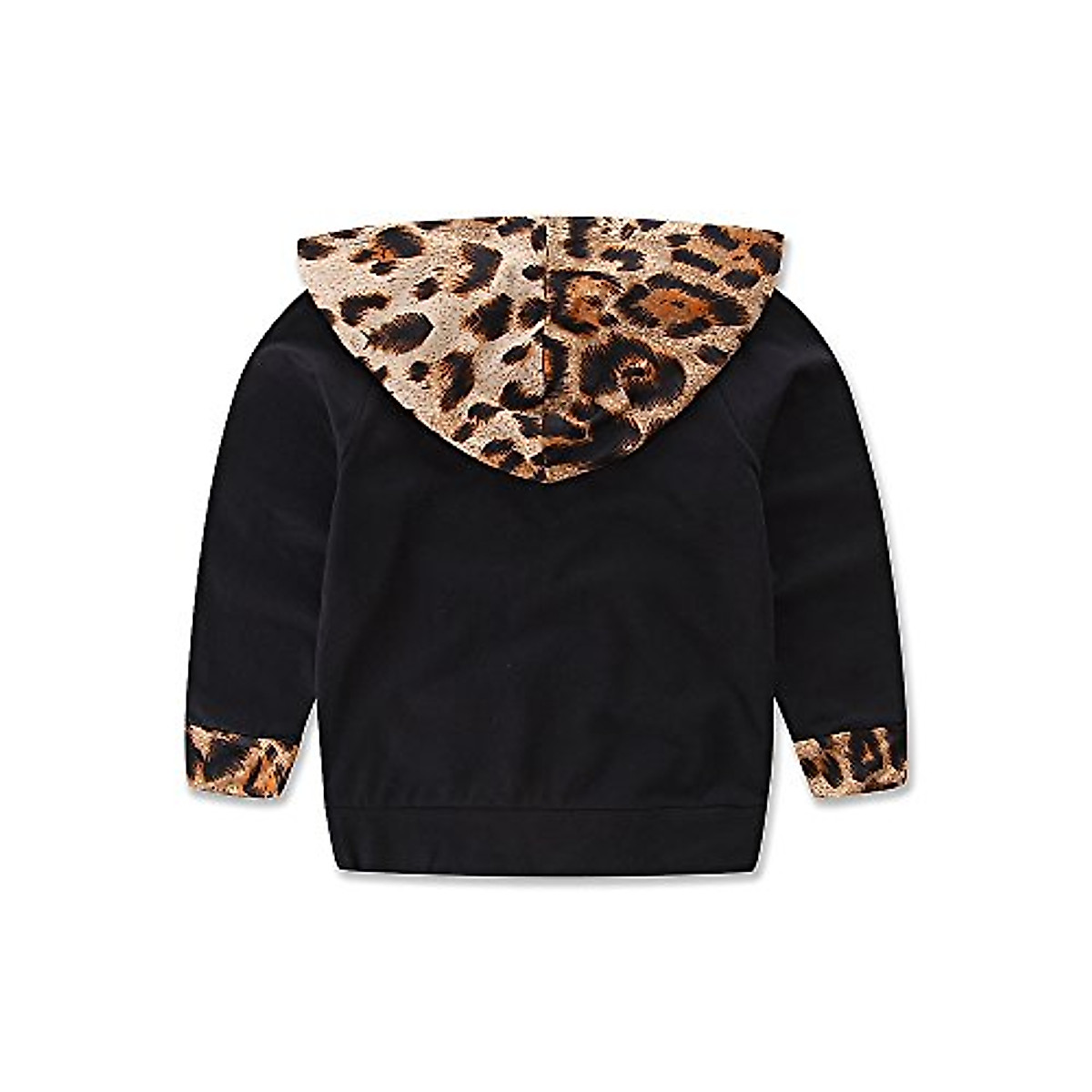 Baby Girls Floral Hoodie+ Floral Pant Set Leggings 2 Piece Outfits for 6M-3Y (18-24Months, Leopard)