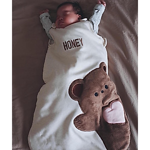 Owlivia Baby Sleep Sack, 100% Organic Cotton Toddler Sleeping Bag, TOG 2.5 Unisex Wearable Blanket For Winter (6-18 Months, Brown Bear)