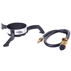 Flame King YSNVT-505 Dual Fuel Butane & Propane Gas Camping Stove with Single Burner, Portable and Great for Outdoor Cooking, Backpacking