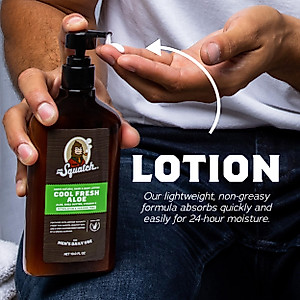 Dr. Squatch Men's Natural Lotion Non-Greasy Men's Lotion - 24-hour moisturization hand and body lotion - Made with Shea Butter, Coconut Oil, and Vitamin E - Cool Fresh Aloe and Fresh Falls (2 Pk)